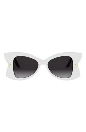 Dior Butterfly S1i 51mm Sunglasses - Ivory/gradient Smoke
