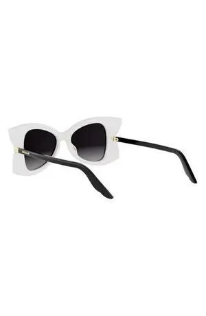 Dior Butterfly S1i 51mm Sunglasses - Ivory/gradient Smoke