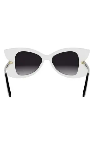 Dior Butterfly S1i 51mm Sunglasses - Ivory/gradient Smoke