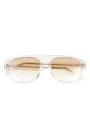 Dior Cd Icon A1i 55mm Gradient Pilot Sunglasses - Beige/other/gradient Brown