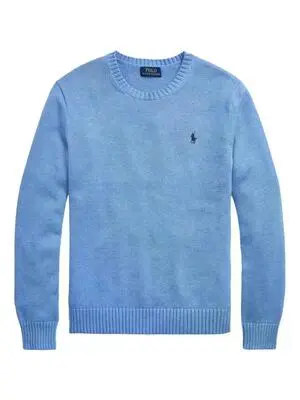 Polo Ralph Lauren Crew-neck Cotton Jumper - Blue