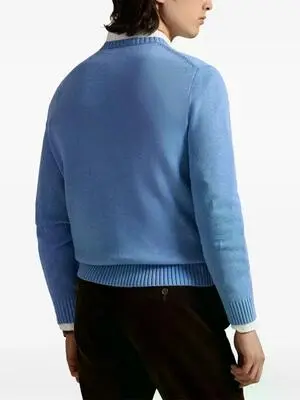 Polo Ralph Lauren Crew-neck Cotton Jumper - Blue