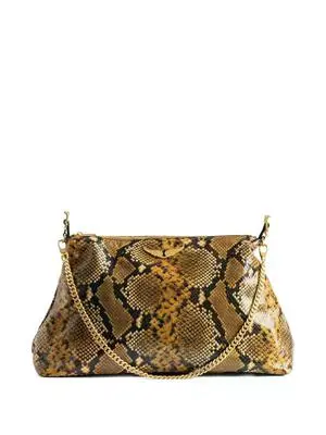 Zadig&Voltaire Jim Wild" Python-effect Leather Bag - Brown
