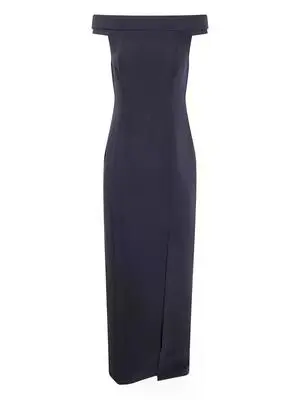 Ralph Lauren Off-shoulder Split Maxi Dress - Black