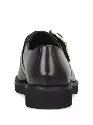 BOSS Buckled Leather Loafers