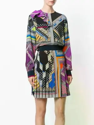 Etro Printed Pleated Dress