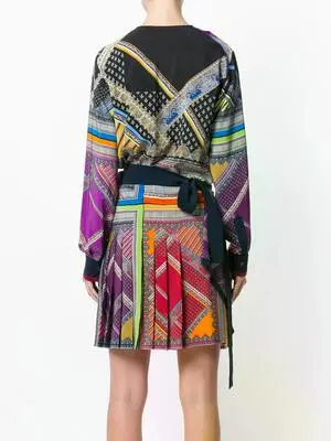 Etro Printed Pleated Dress