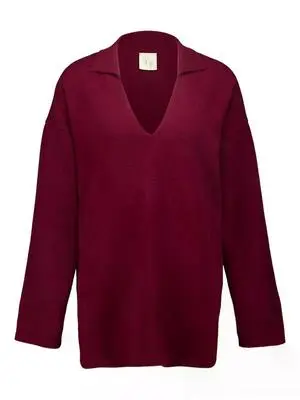 PAULA Plunge-collar Sweater