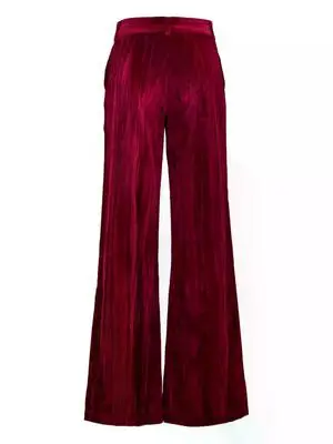 PAULA Wide Leg Velvet Trousers