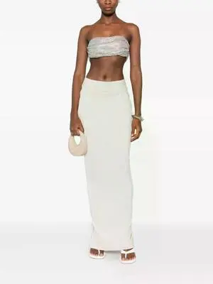 Giuseppe Di Morabito Strapless Rhinestone Top