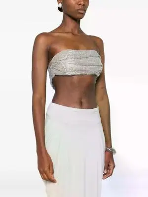 Giuseppe Di Morabito Strapless Rhinestone Top