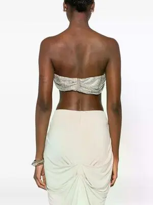 Giuseppe Di Morabito Strapless Rhinestone Top