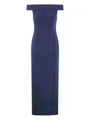 Ralph Lauren Off-shoulder Split Maxi Dress