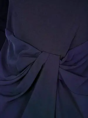 Ralph Lauren Off-shoulder Knot-detail Dress - Blue