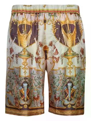 J. LOGAN HOME The Boxer Baroque-print Shorts - Brown
