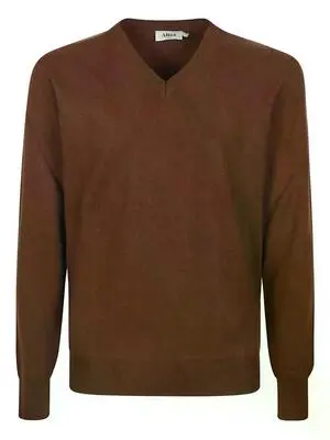 Altea Cashmere V-neck Sweater - Brown