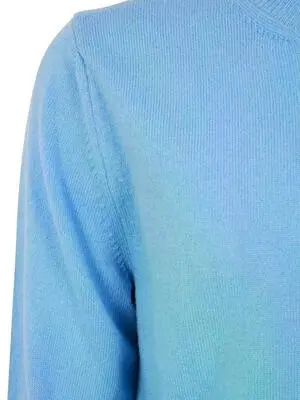 Comme Des Garçons Crew-neck Wool Sweater - Blue