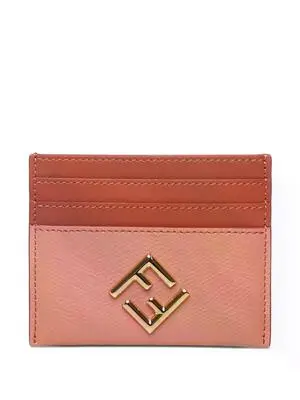 Fendi Logo-plaque Cardholder - Pink