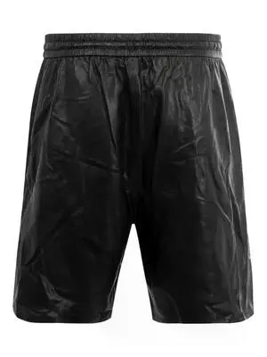 Amiri Leather Drawstring Shorts