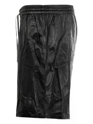 Amiri Leather Drawstring Shorts