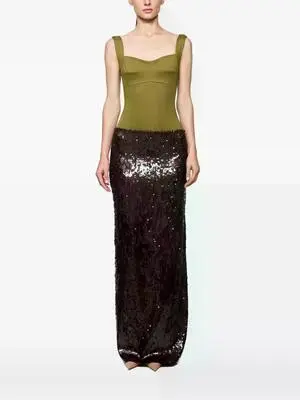 ATU BODY COUTURE Corset-style Bodysuit - Green