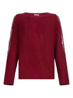 Liu Jo Cut-out Embellished Sweater