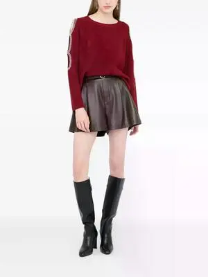 Liu Jo Cut-out Embellished Sweater