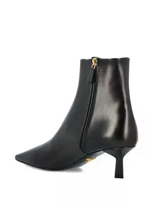 Prada Triangle-logo Pointed-toe Boots