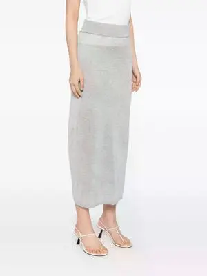 TOTÊME Knitted Skirt - Grey