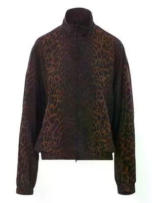 Balenciaga Leopard-print Zip-up Jacket