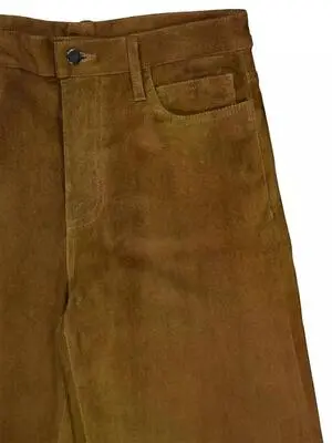 PAULA Wide-leg Suede Trousers