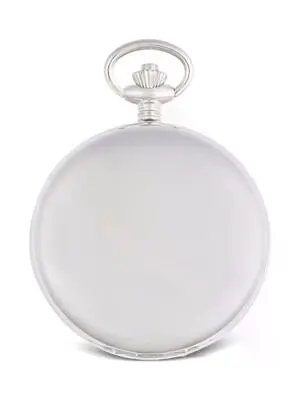 RAPPORT LONDON Skeleton Double Hunter Pocket Watch - Silver