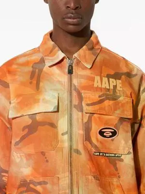 AAPE BY *A BATHING APE Camo Zip-up Overshirt