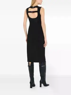 Liu Jo Side-slit Back-detail Midi Dress