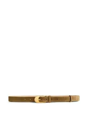 Khaite Dome Leather Belt - Neutrals