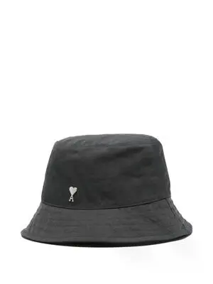 Ami De Coeur-logo Bucket Hat - Grey