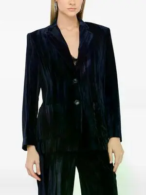 Liu Jo Pleated Velvet Blazer