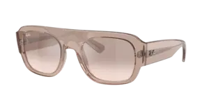 Ray-ban Unisex Sunglass Brown Mirror Silver Gradient