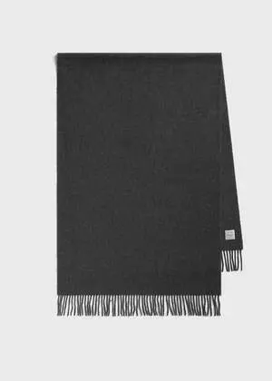 TOTEME Cashmere Scarf - Charcoal