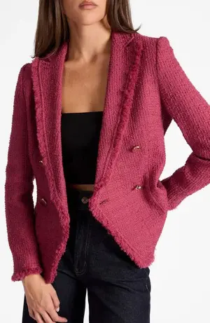 Santorelli Alaia Double-breasted Tweed Jacket