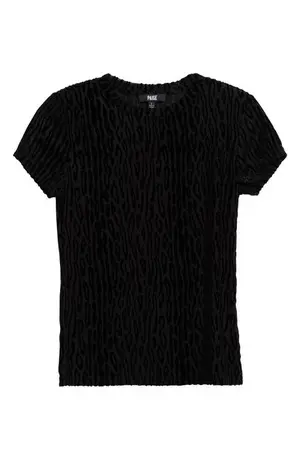 Paige Eisa Leopard Velvet Burnout T-shirt