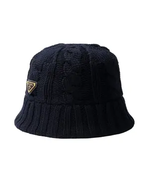 Prada Wool Bucket Hat - Blue