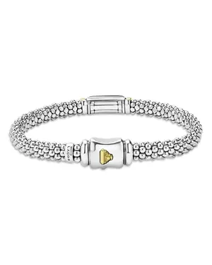Lagos Two-tone Caviar Bracelet
