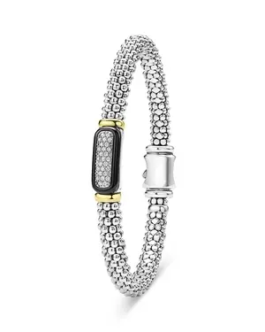Lagos Two-tone Caviar Bracelet