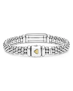 Lagos 18k Yellow Gold & Sterling Diamond And Ceramic Cluster Bracelet - Silver