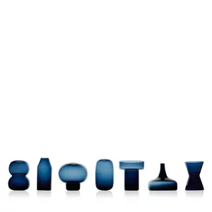 KOSTA BODA Midsummer Mini Vases, Set Of 7 - Blue
