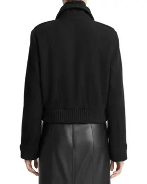 Vince Cropped Wool-blend Jacket