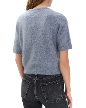 Rag & Bone Jada Brushed Cashmere Sweater - Heather Gray