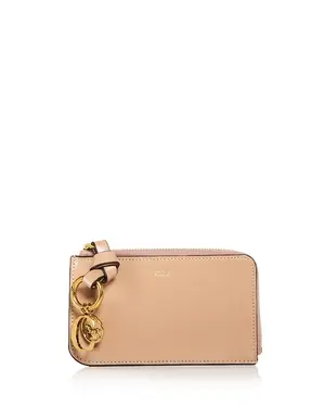 Chloé Alphabet Small Clutch - Deep Beige