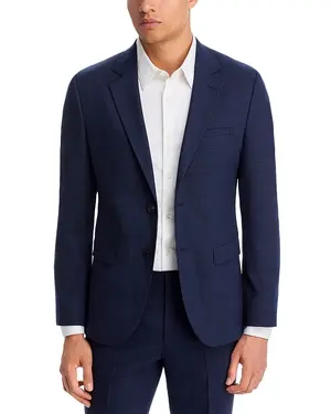 Hugo Arti Extra Slim Fit Plaid Suit Jacket - Navy
